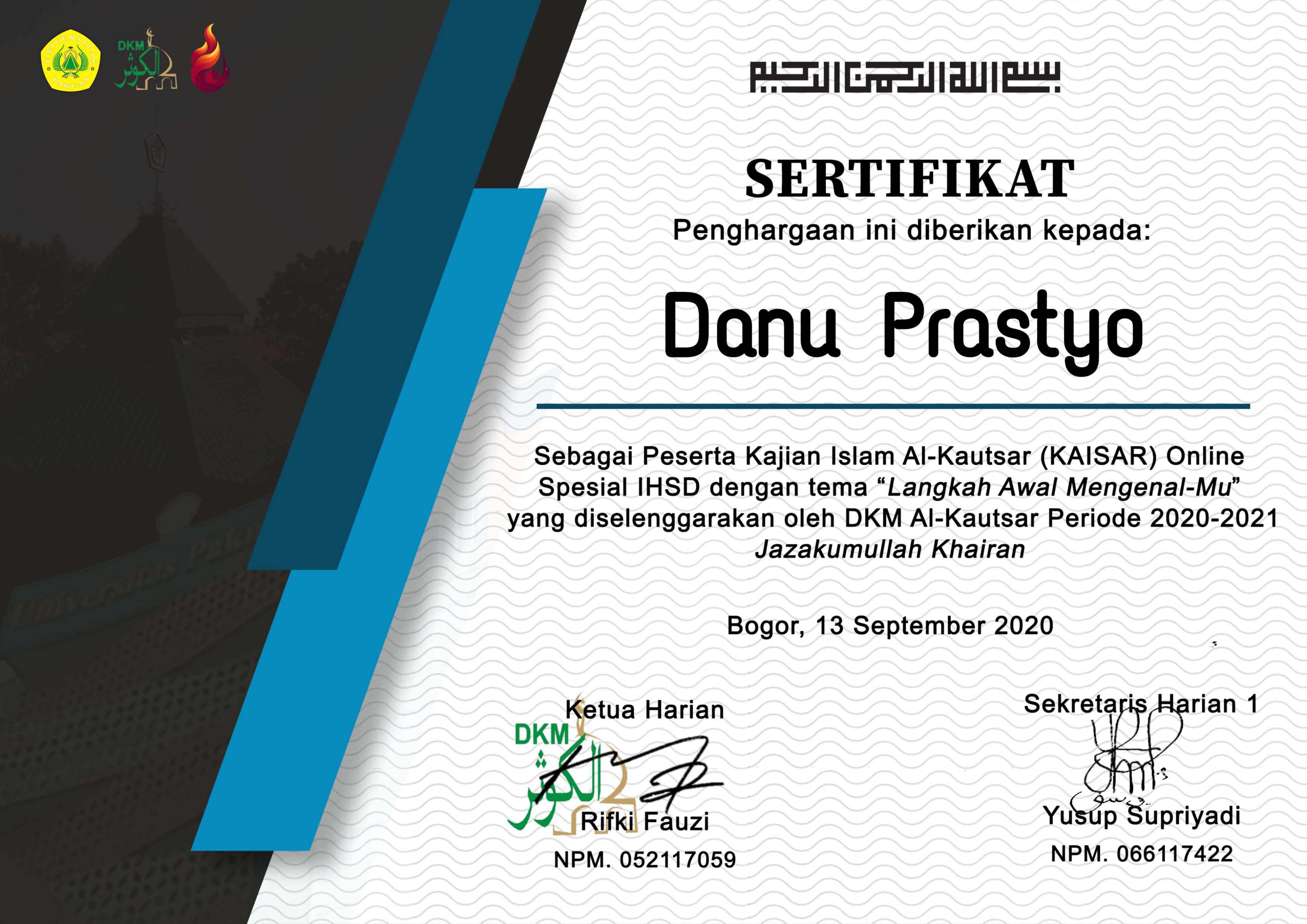 Danu Prastyo | Portfolio